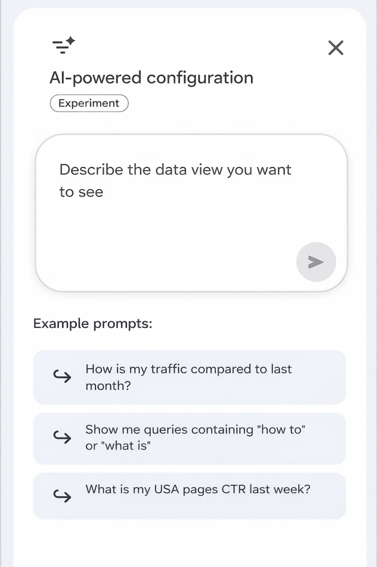 AI-Powered Configuration Rolled Out in Google Search Console